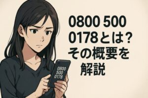 【完全解説】0800 500 0178って何？怪しい電話の正体と対処法 | idea & life
