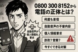 「0800-300-8152」からの着信は要注意！知らぬ間に狙われる個人情報と撃退法 | idea & life